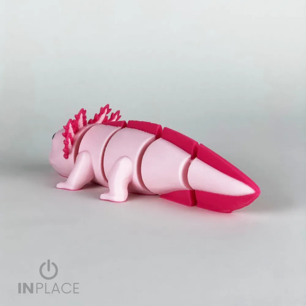 Cute Axolotl Articulated - Free 3D Print Model - MakerWorld