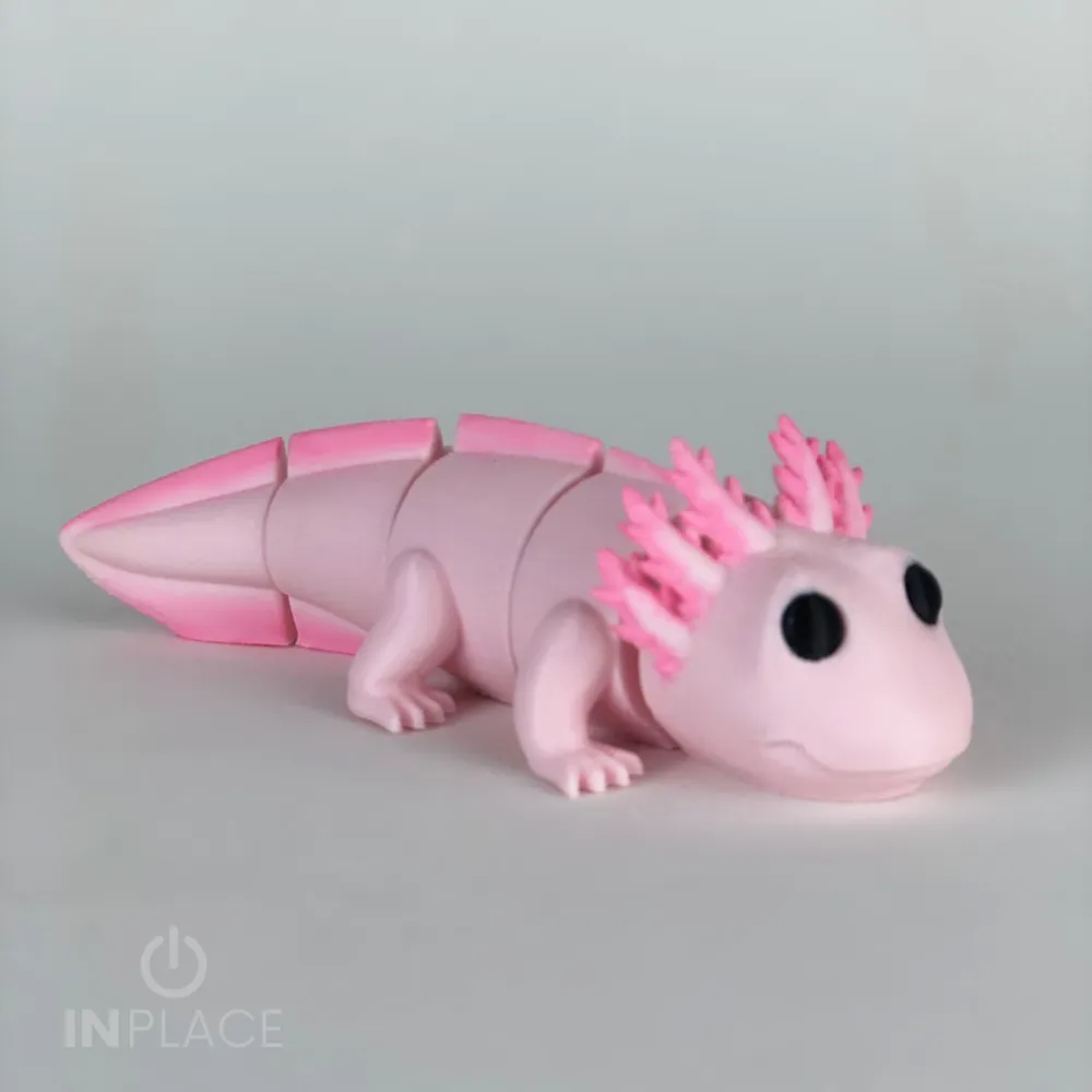 Cute Axolotl Articulated - Free 3D Print Model - MakerWorld