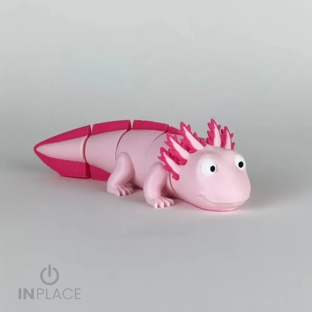Cute Axolotl Articulated by InPlace MakerWorld: Download Free 3D Models