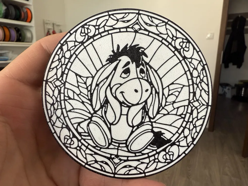 Donkey ornament coaster by jakubhrochMakerWorld: Download Free 3D Models