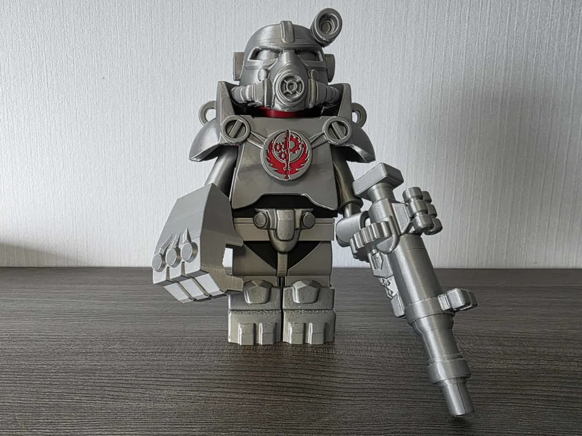 Knight Titus * Fallout * 500% ~ 22 cm - Free 3D Print Model - MakerWorld