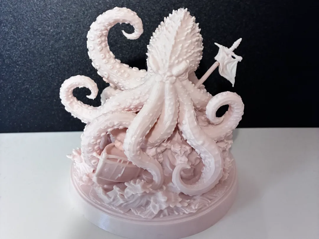 Epic Kraken with Ship - Free 3D Print Model - MakerWorld