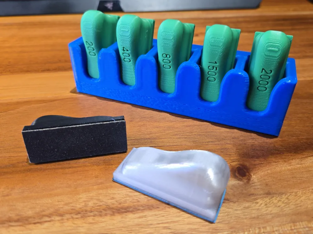 Micro Mini Sanding Block Set with 5pc Holder Remixed by Leon MakerWorld ...