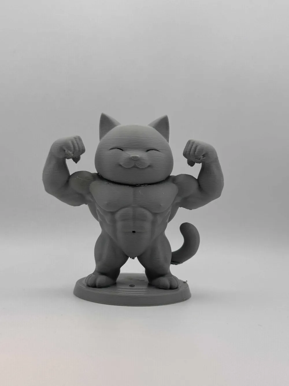 Sigma Cat V2 – Muscular Chibi Cat Figurine by humilak MakerWorld ...