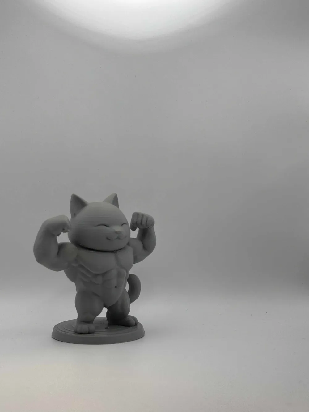 Sigma Cat V2 – Muscular Chibi Cat Figurine by humilak MakerWorld ...