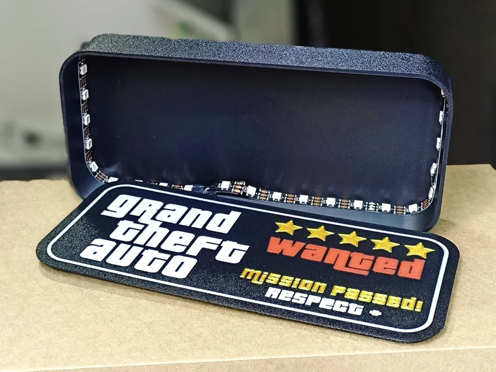 GTA | LED lamp | Wall art by figueiredoPrint - MakerWorld