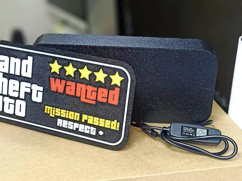 GTA | LED lamp | Wall art by figueiredoPrint - MakerWorld