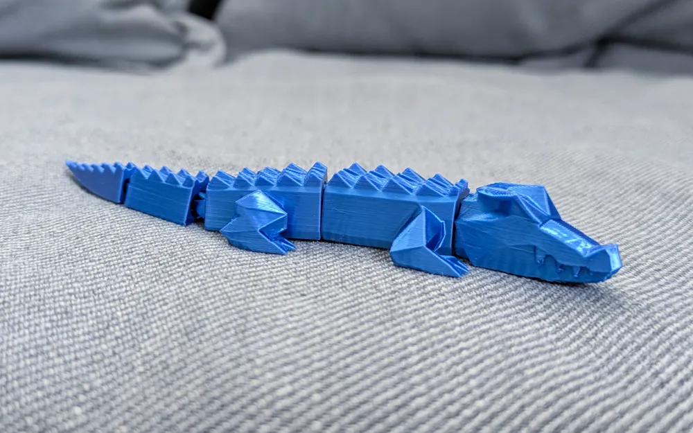 Flexi Origami Alligator - Free 3D Print Model - MakerWorld