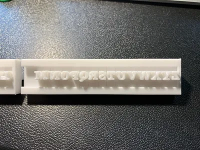 Alphabet stamp set with letter setter - Typewriter font by claybox3D ...