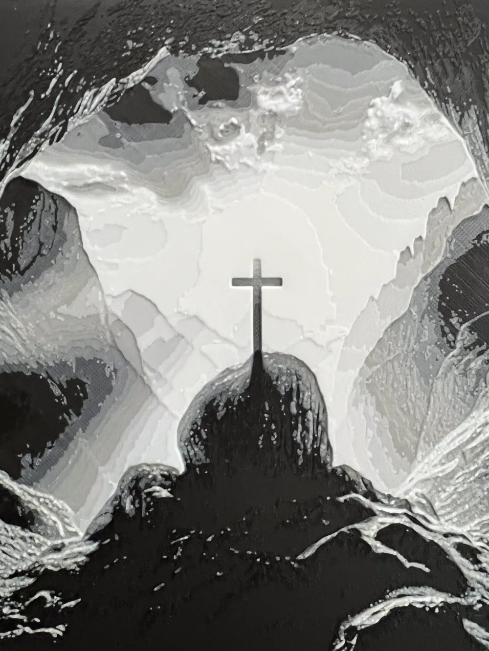 Cave Cross Art Hueforge by RP47 Designs - MakerWorld