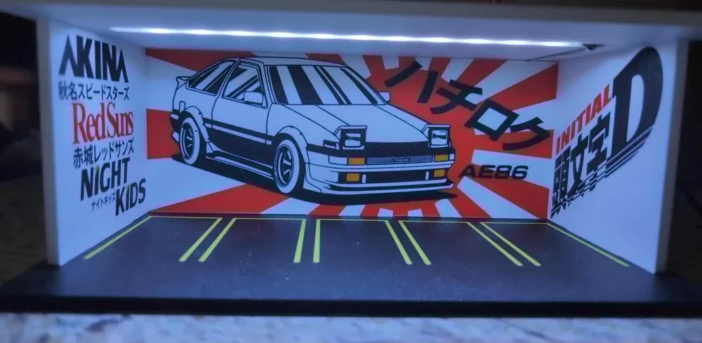 hotwheels garage toyota trueno initial D by Jayson Geoffroy MakerWorld ...
