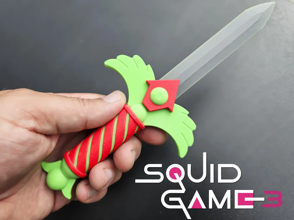 Squid Game 3 – Toy Knife (Two Printing Versions) - Free 3D Print Model ...