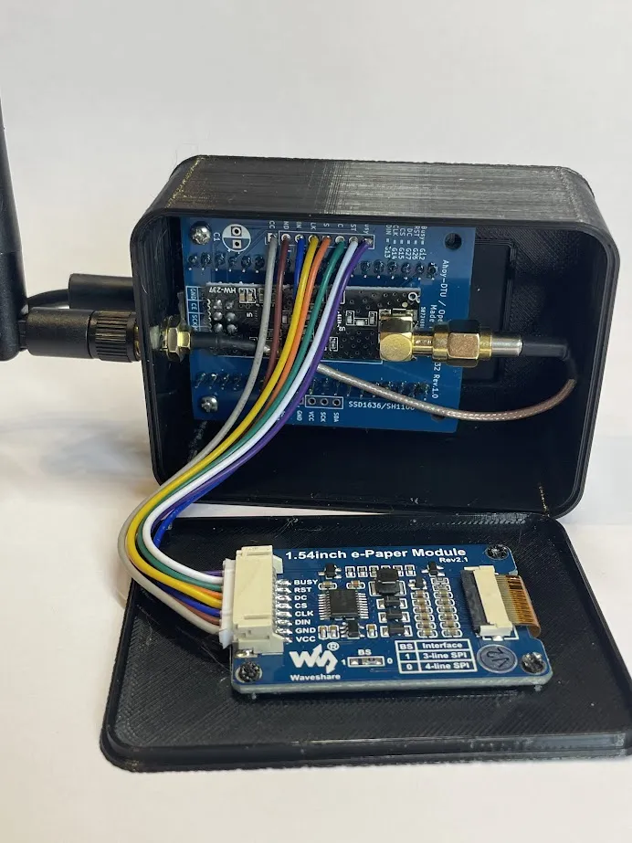 Ahoy-DTU / Open-DTU Housing for E-Ink Disp.Waves. - Free 3D Print Model ...