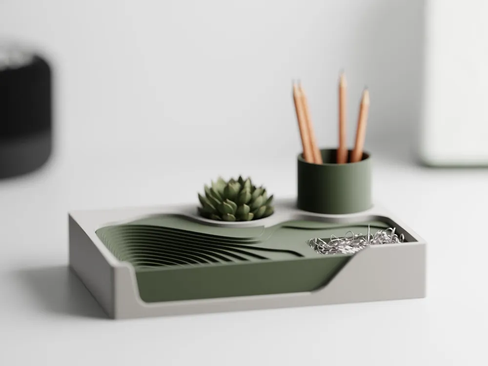 Stepped Desk Organizer - Free 3D Print Model - MakerWorld