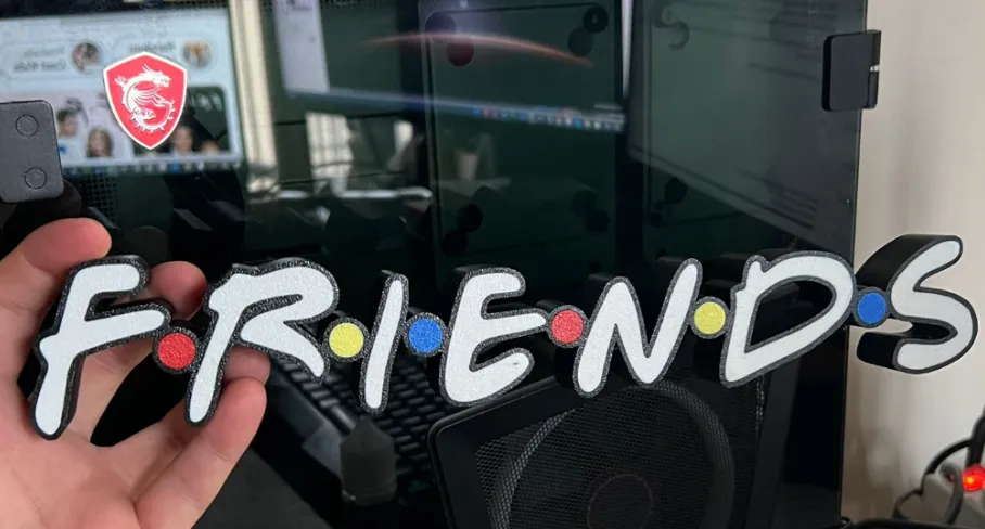 Friends Logo - Free 3D Print Model - MakerWorld