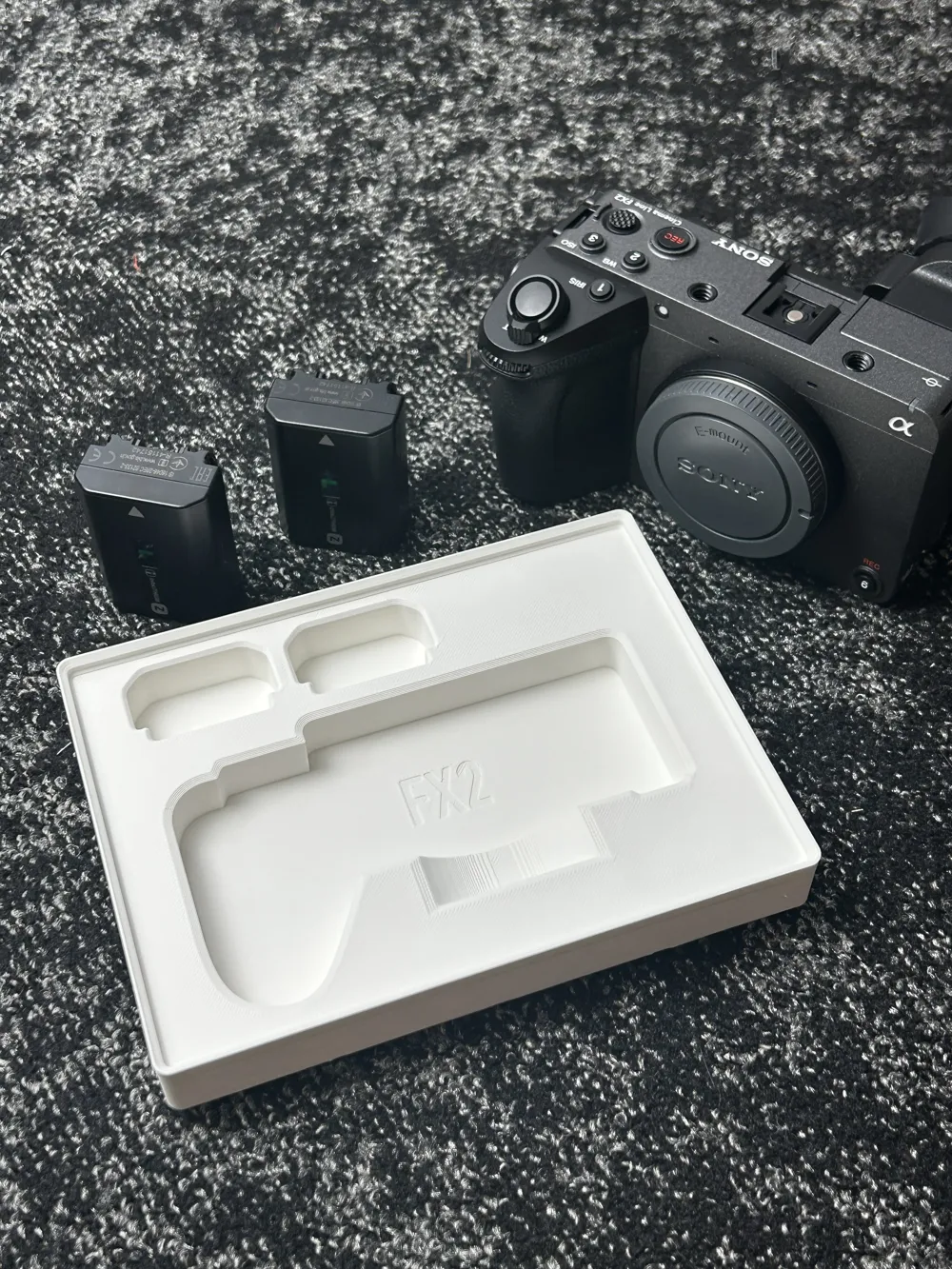 SONY FX2 Gridfinity Tray - Free 3D Print Model - MakerWorld