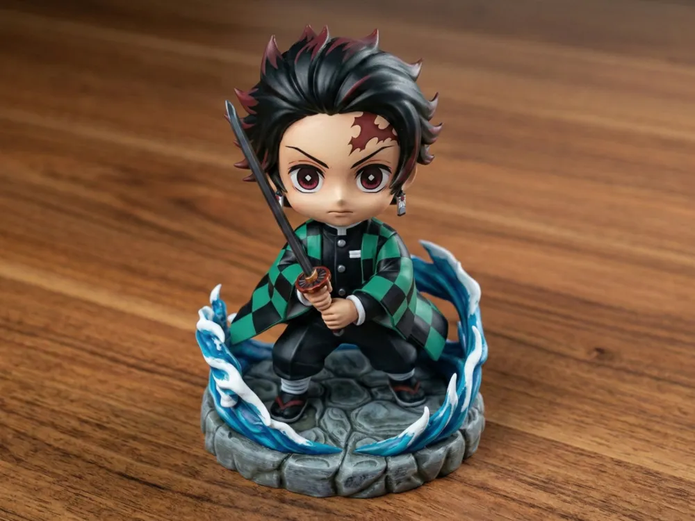 Tanjiro Kamado: Chibi Water Breathing Edition - Free 3D Print Model ...