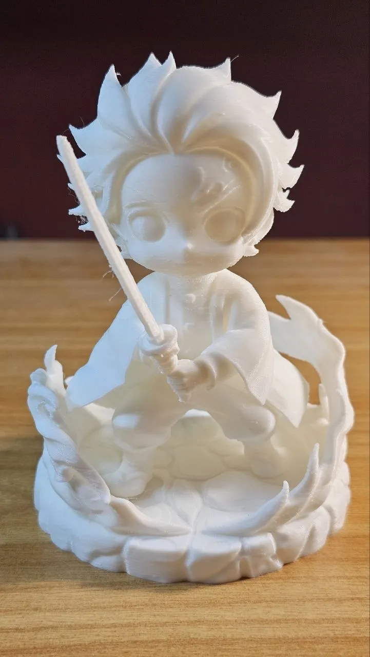 Tanjiro Kamado: Chibi Water Breathing Edition - Free 3D Print Model ...