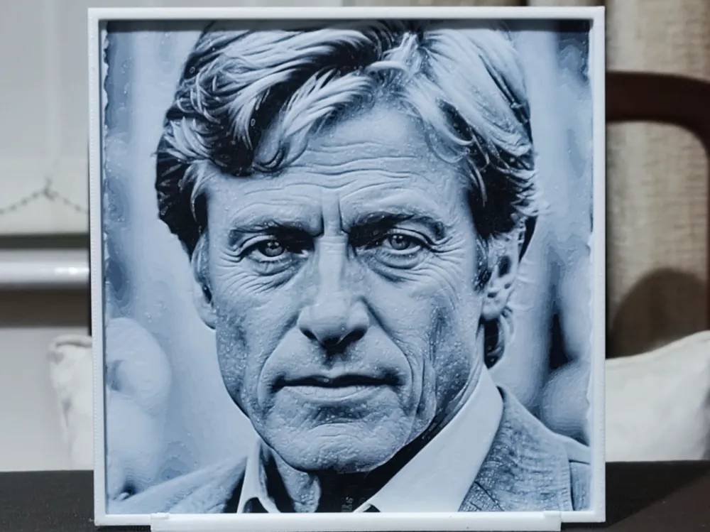 Robert Redford (1936-2025) - HueForge 2 Color by BoDad MakerWorld: Download Free 3D Models