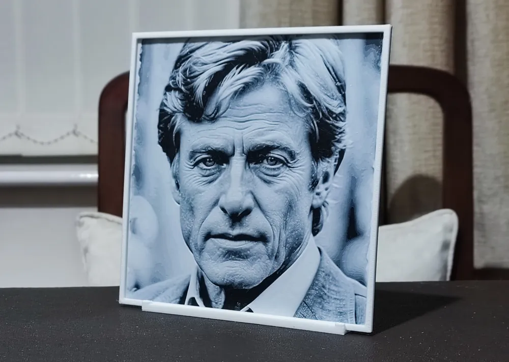 Robert Redford (1936-2025) - HueForge 2 Color by BoDad MakerWorld: Download Free 3D Models