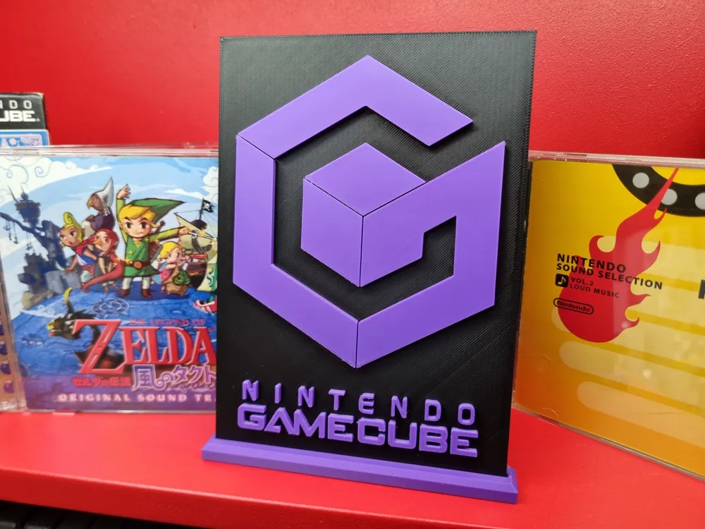 Gamecube Logo Display by Arniel86 - MakerWorld