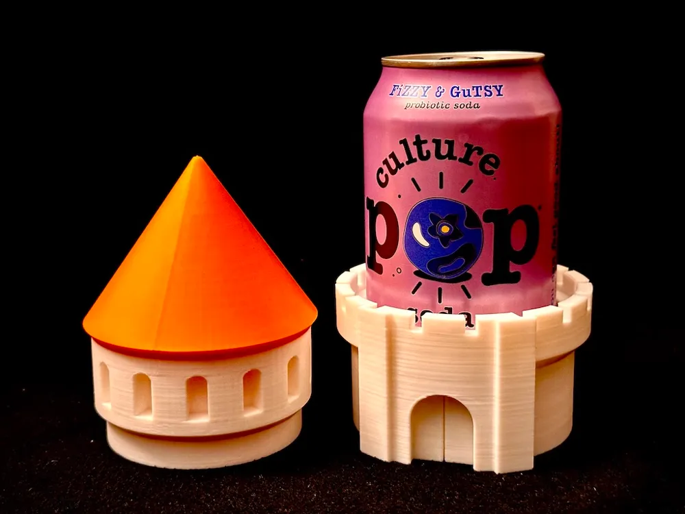 Castle Soda Can Holder by DWdesigns - MakerWorld