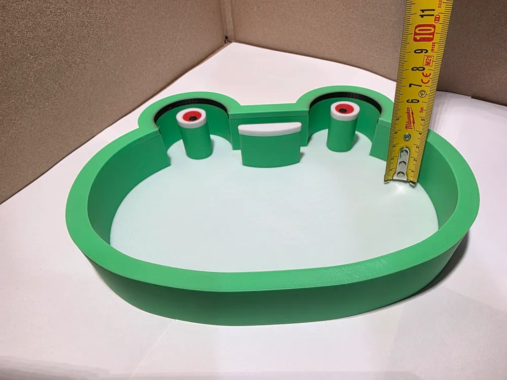 Frog Water Dish for Reptiles and Amphibians LARGER by Blob's Designs - MakerWorld