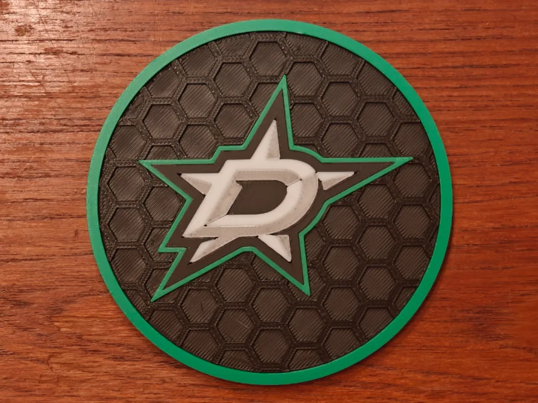 Dallas Stars: Posavasos Hexagonal - Modelo de impresión 3D gratuito ...