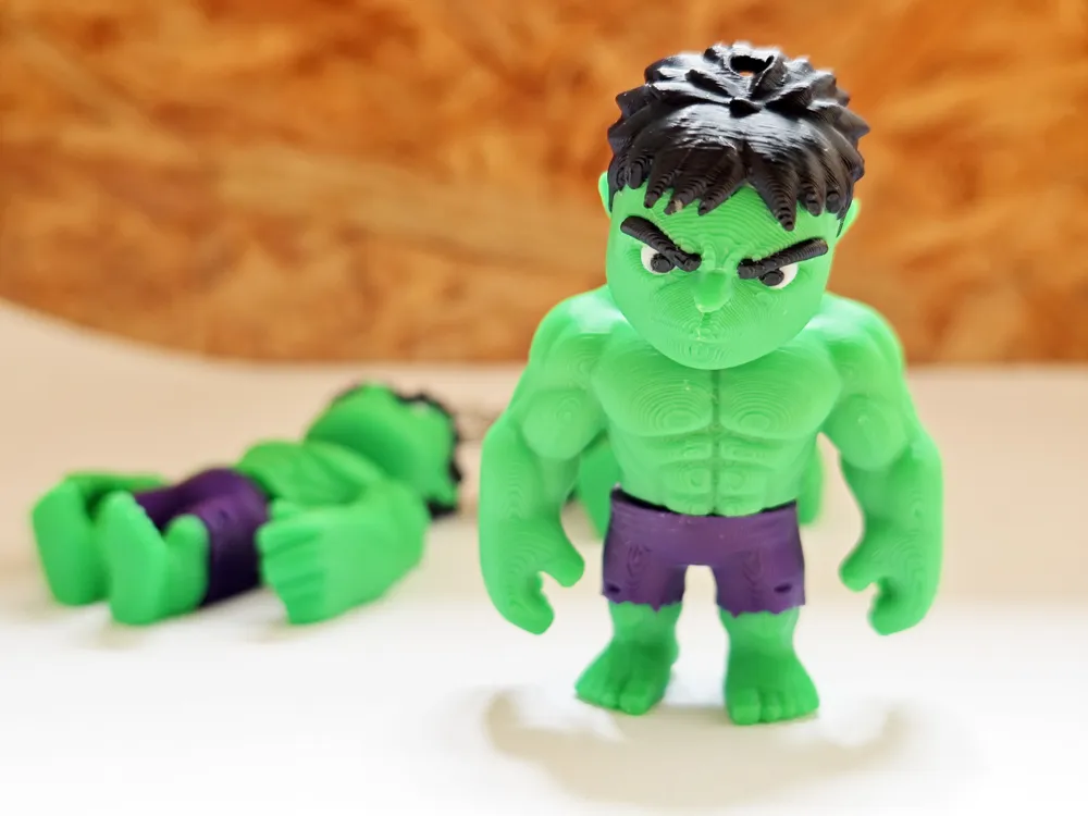 Hulk Mini Flexi – Figura de Super-herói Articulada - Modelo gratuito ...
