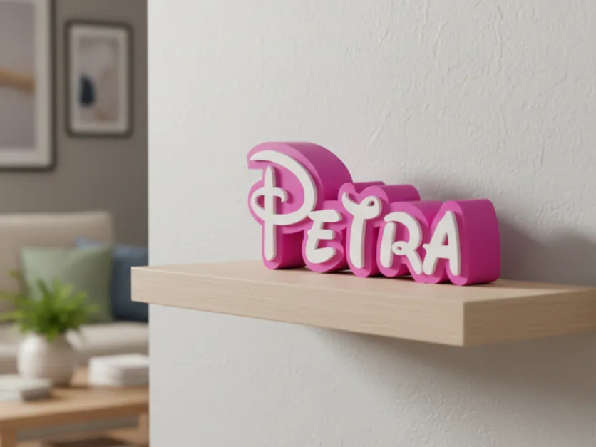 Nameplate Lettering Petra by ebolew MakerWorld: Download Free 3D Models