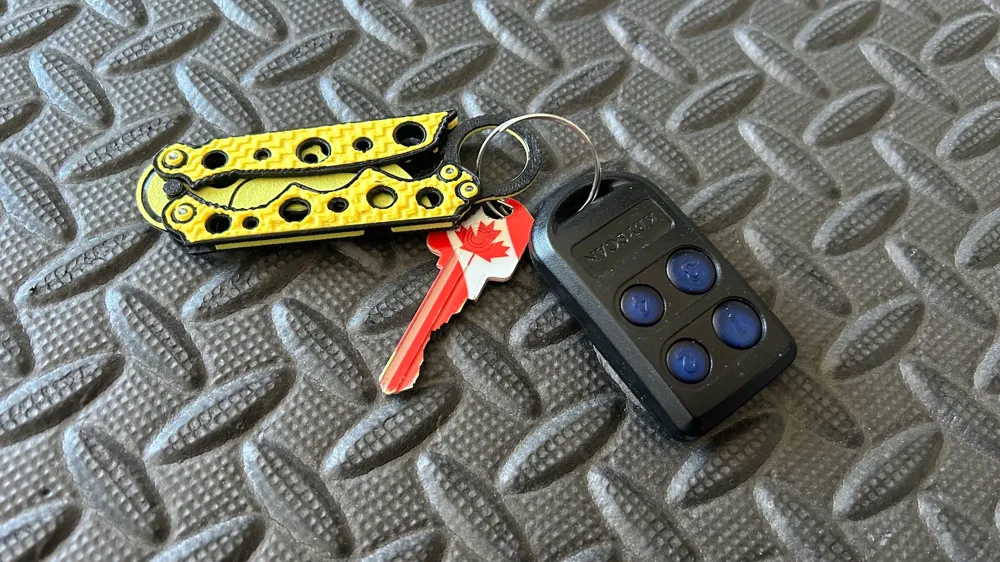 Keyring Karambit X Balisong Butterfly Knife Fidget by iczfirz ...