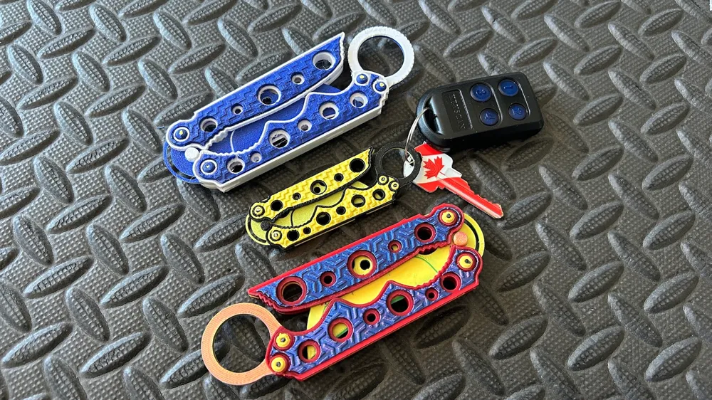 Keyring Karambit X Balisong Butterfly Knife Fidget by iczfirz ...