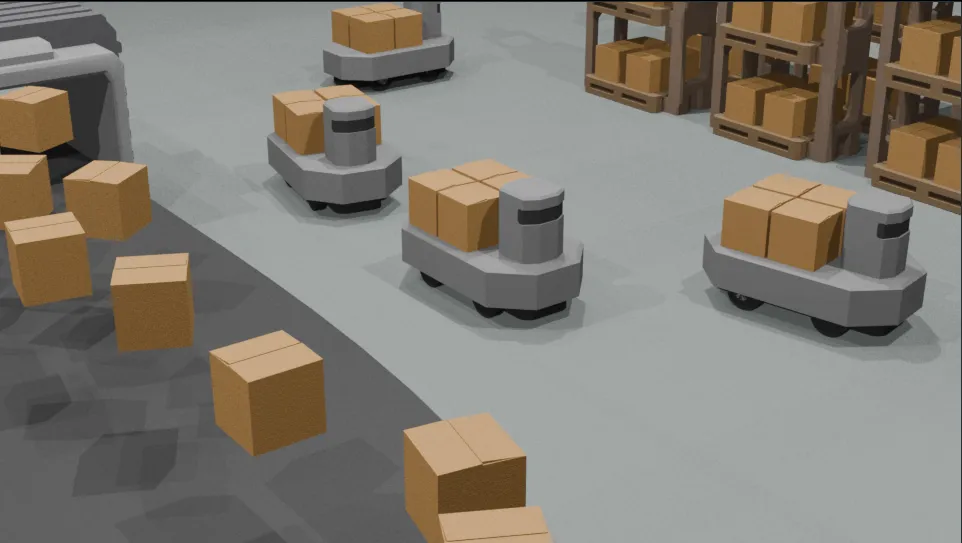 Mini Logistics Warehouse - Free 3D Print Model - MakerWorld