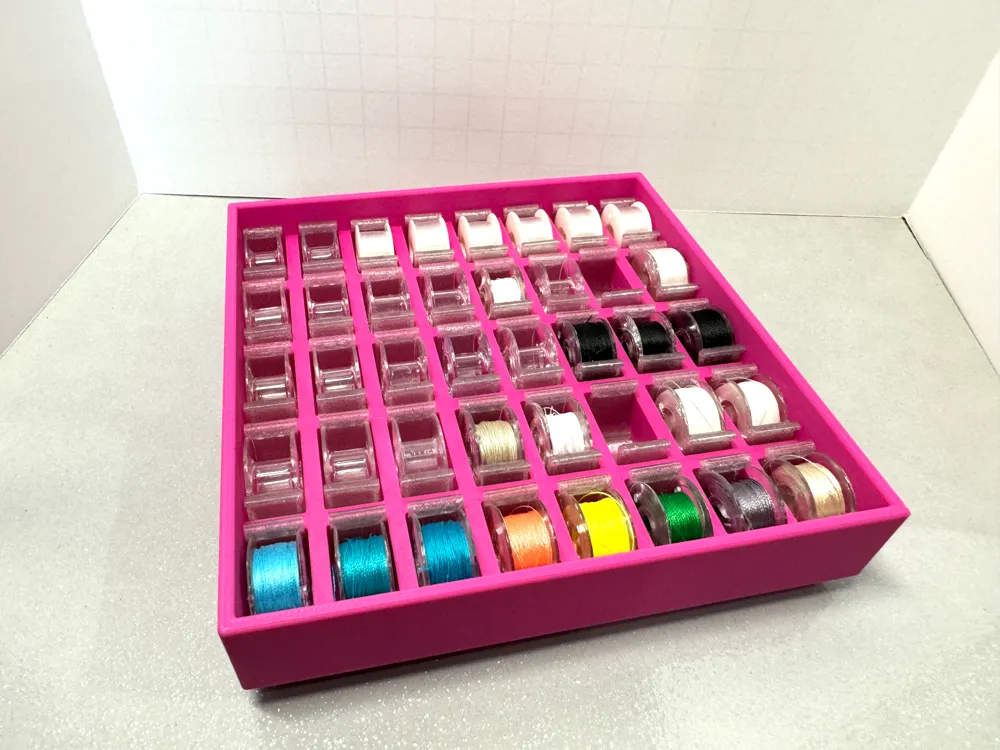 Class 15 Bobbin Stackable Bobbin Tray by DebClutter - MakerWorld