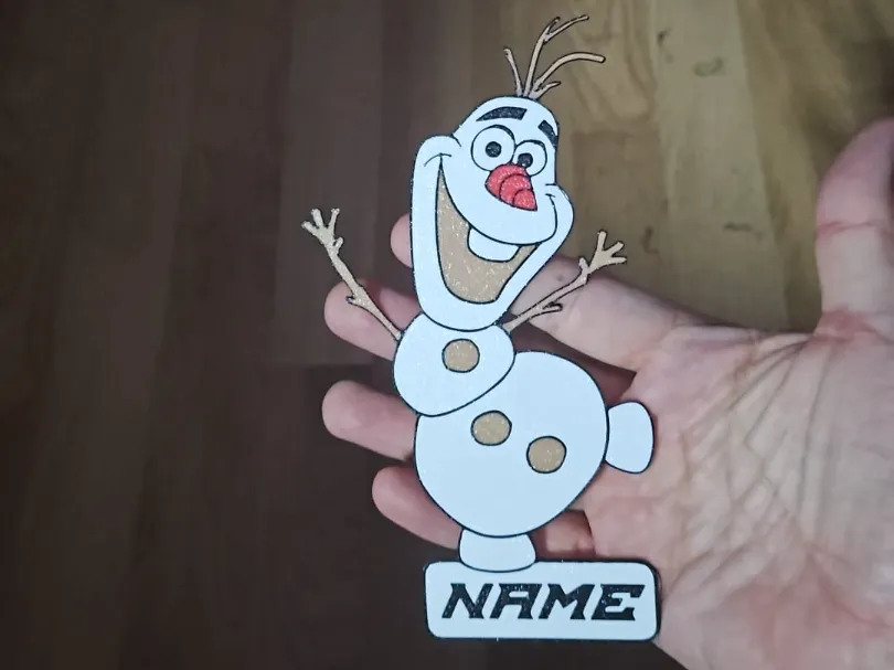 Olaf from Frozen - your name by DaViNcHi MakerWorld: Download Free 3D ...