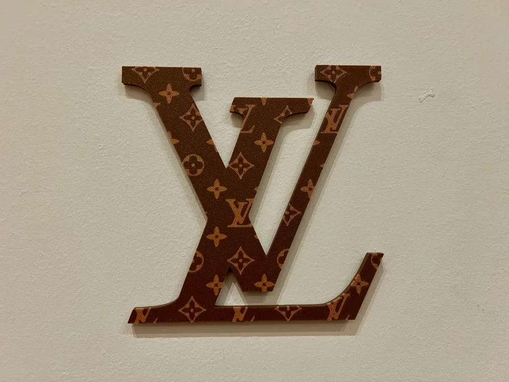 Louis Vuitton Logo 2 color - Free 3D Print Model - MakerWorld