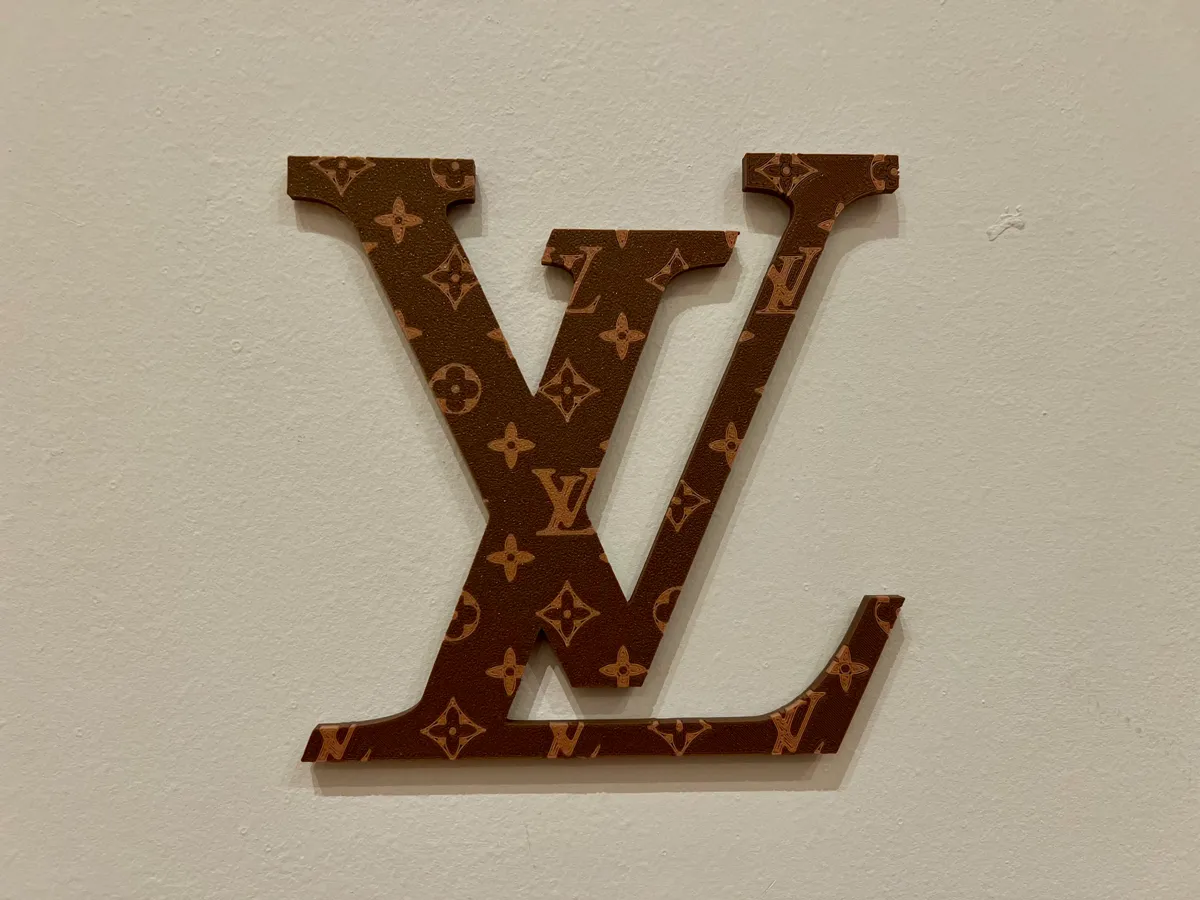 Louis Vuitton Logo 2 color - Free 3D Print Model - MakerWorld