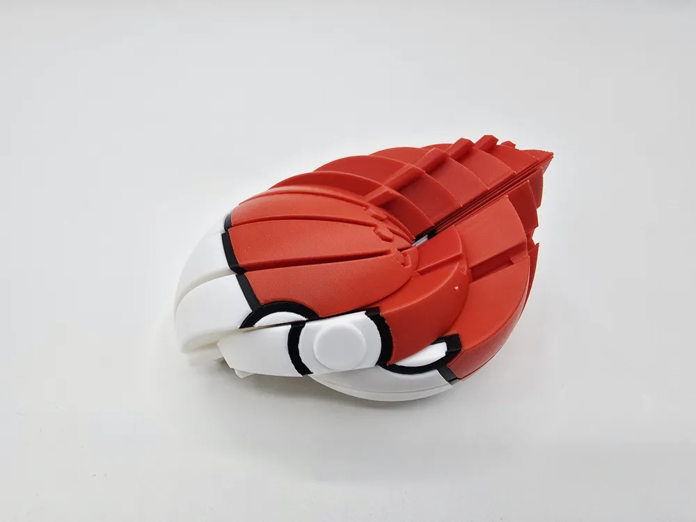 Pokéball Twist Fidget - Free 3D Print Model - MakerWorld