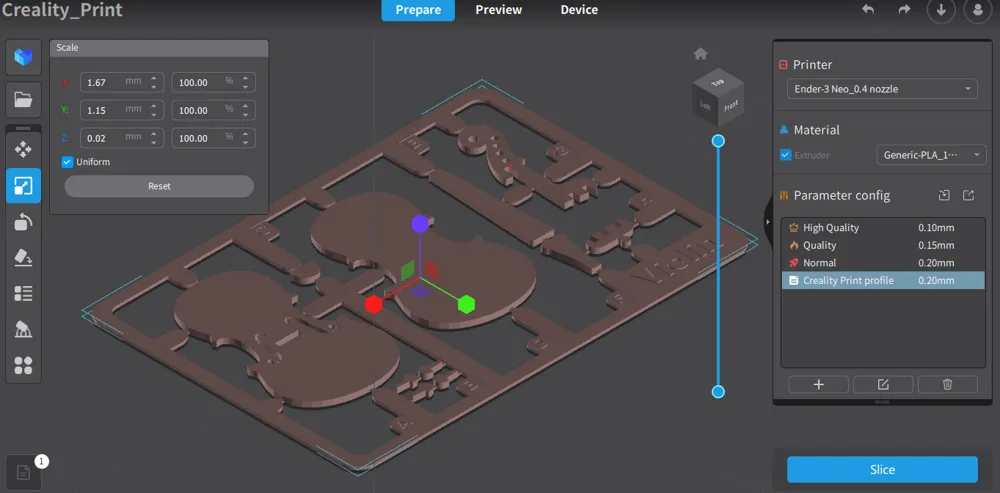 Violin Kit card Remixed by Spectrum D3 - MakerWorld