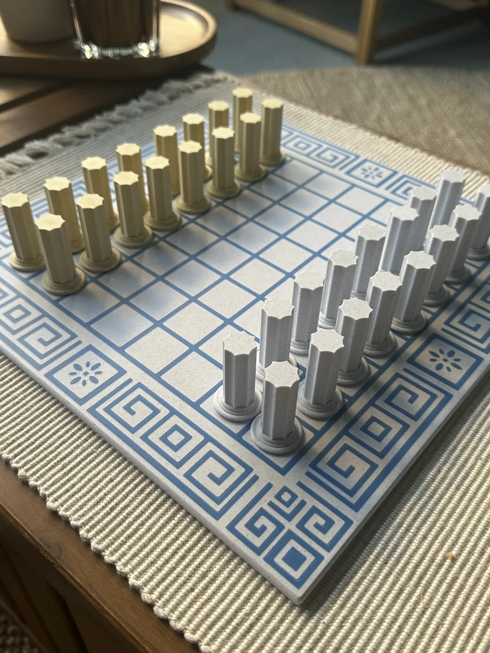 Petteia / Latrunculi 2 in 1 Game Board by Lykos MakerWorld: Download ...