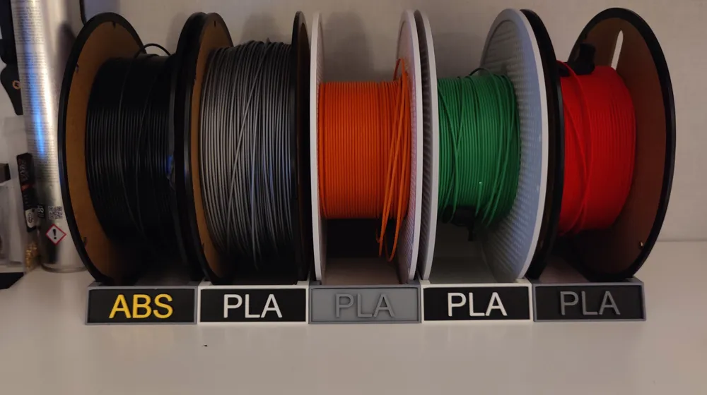 Spool storage, modular & labels by Nofty - MakerWorld