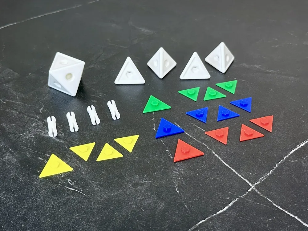 2x2 Pyramid Puzzle (Full 3D Printed) - Free 3D Print Model - MakerWorld