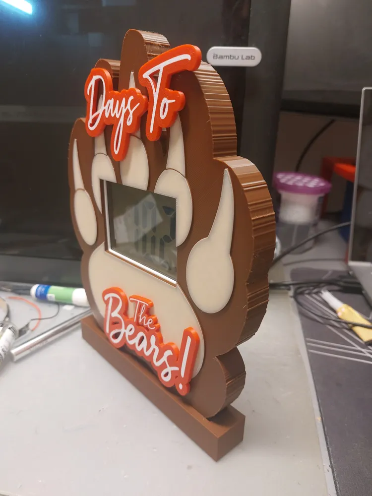 Days to Disney Countdown Timer - Free 3D Print Model - MakerWorld