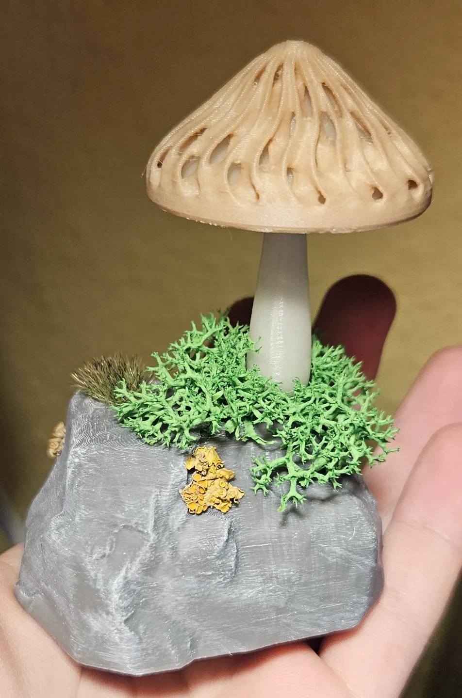 Glow in the dark mushroom diorama Remixed by danshti - MakerWorld