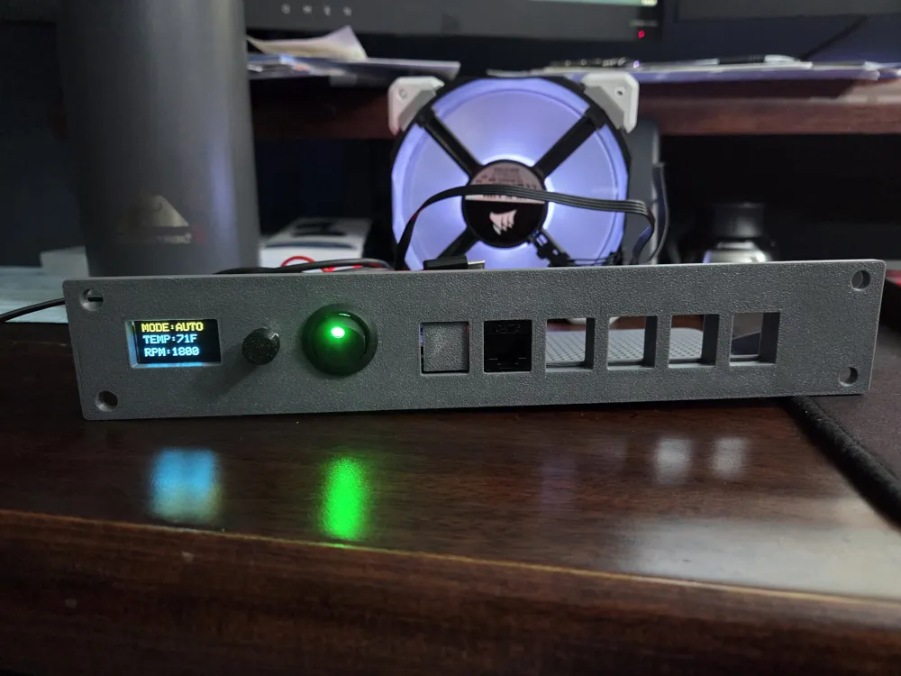 10in Rack fan controller by Cowasaur MakerWorld: Download Free 3D Models