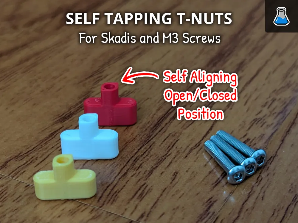 Tuerca en T autorroscante Ikea Skadis para tornillos M3 - Modelo de ...