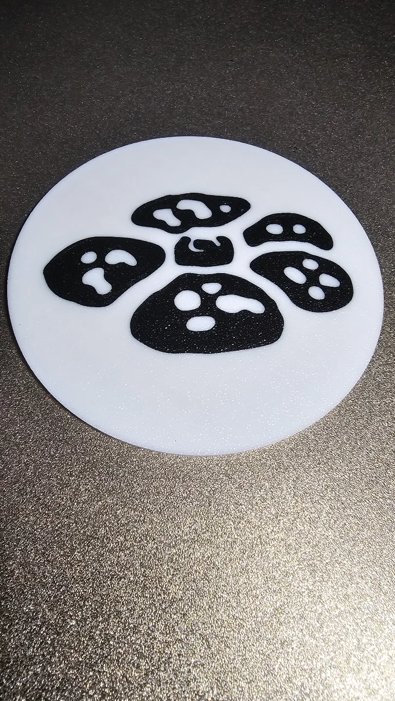 pokemon jungle symbol coaster by Melmski1 - MakerWorld