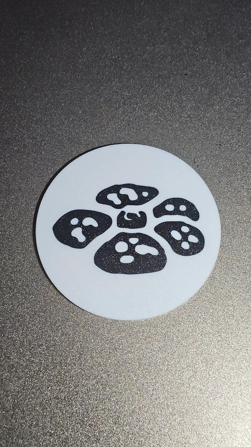 pokemon jungle symbol coaster by Melmski1 - MakerWorld