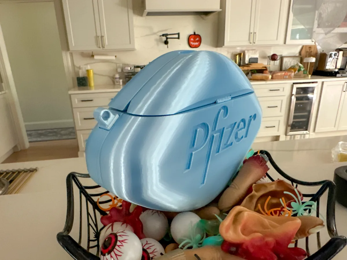 Viagra Pill Shaped Purse - Hinged Opening by Seabass84 MakerWorld ...