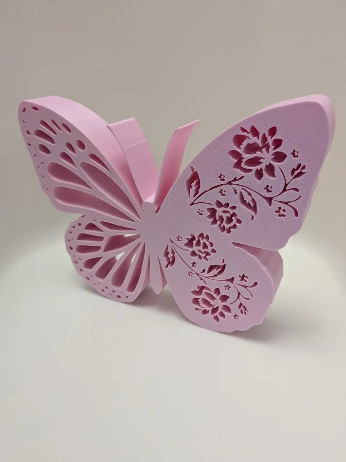 Floreal butterfly - Free 3D Print Model - MakerWorld